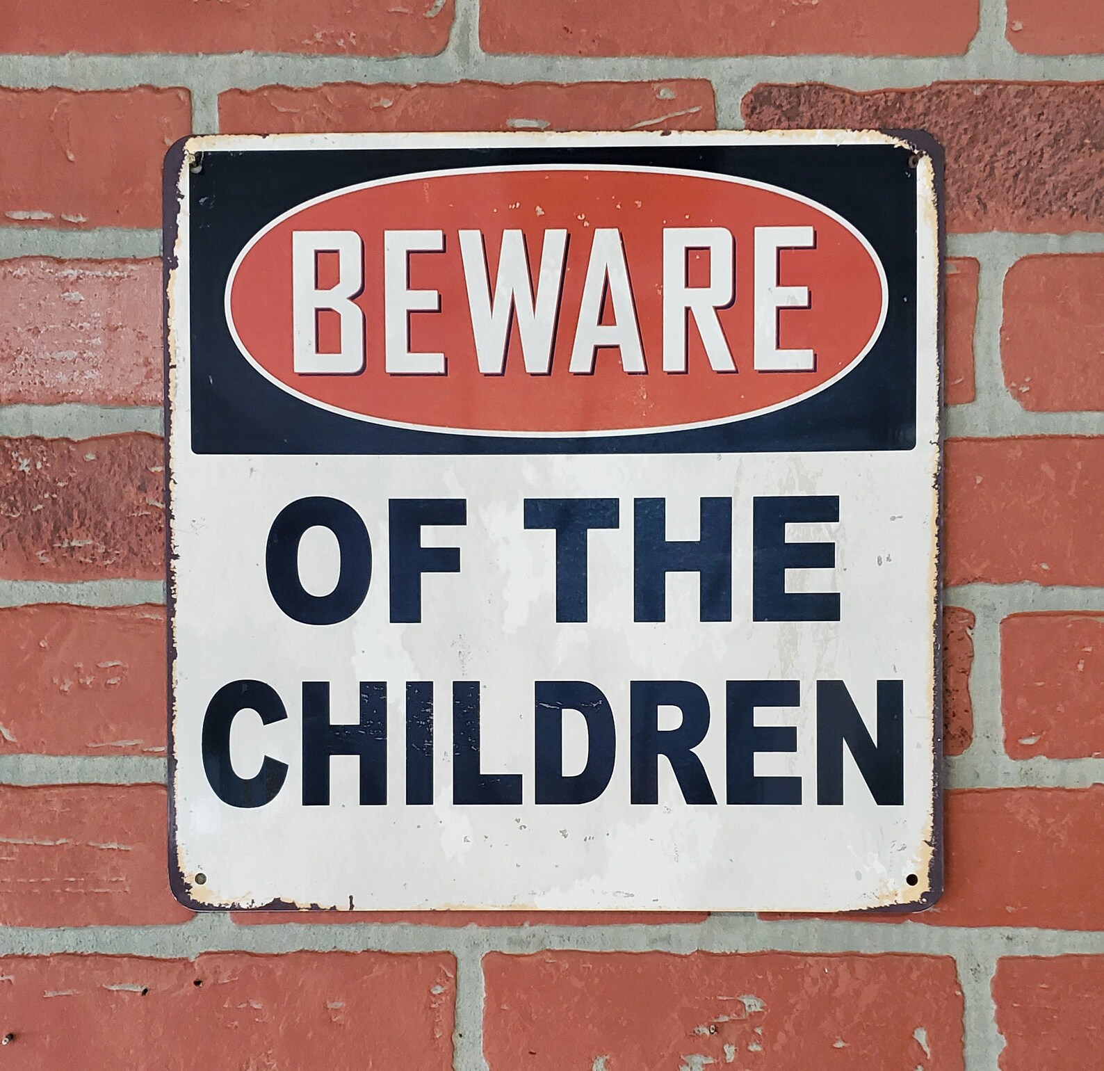 12 X 12 Vintage Metal Sign Reproduction Beware of - Etsy