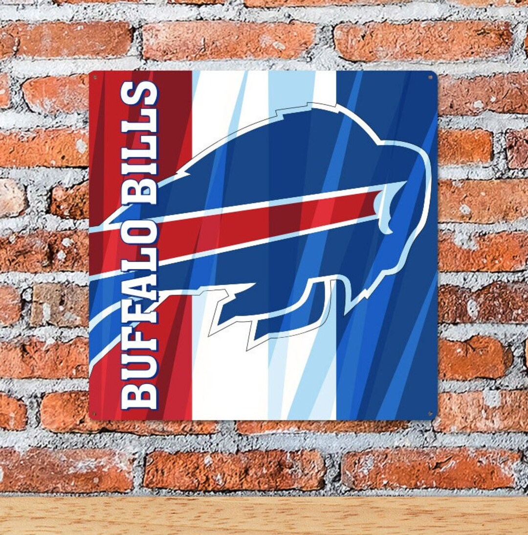 12" X 12" Buffalo Bills Aluminum Sign - Bar, Man Cave, or She-shed ...