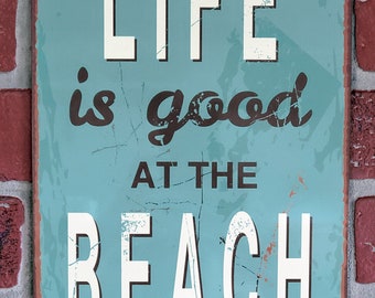 Life is Good at the Beach - Etsy