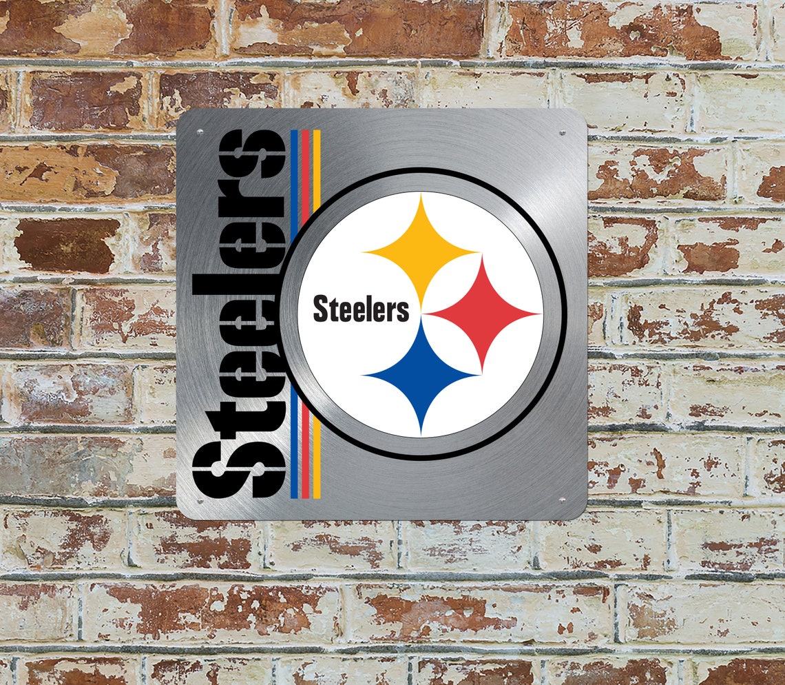 12 X 12 Pittsburgh Steelers Aluminum Sign Bar, Man Cave, or She-shed ...
