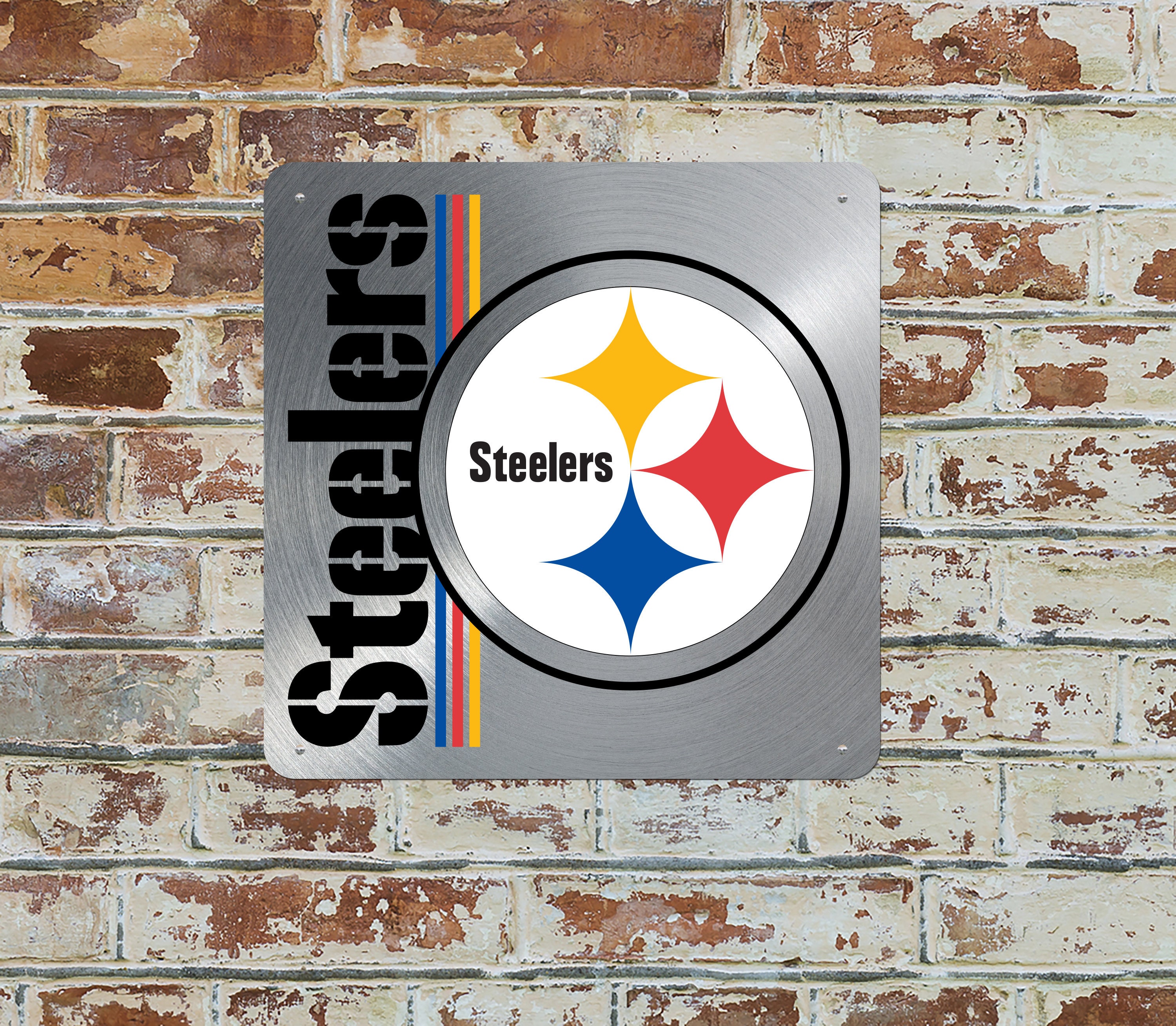 12 X 12 Pittsburgh Steelers Aluminum Sign Bar, Man Cave, or She-shed ...