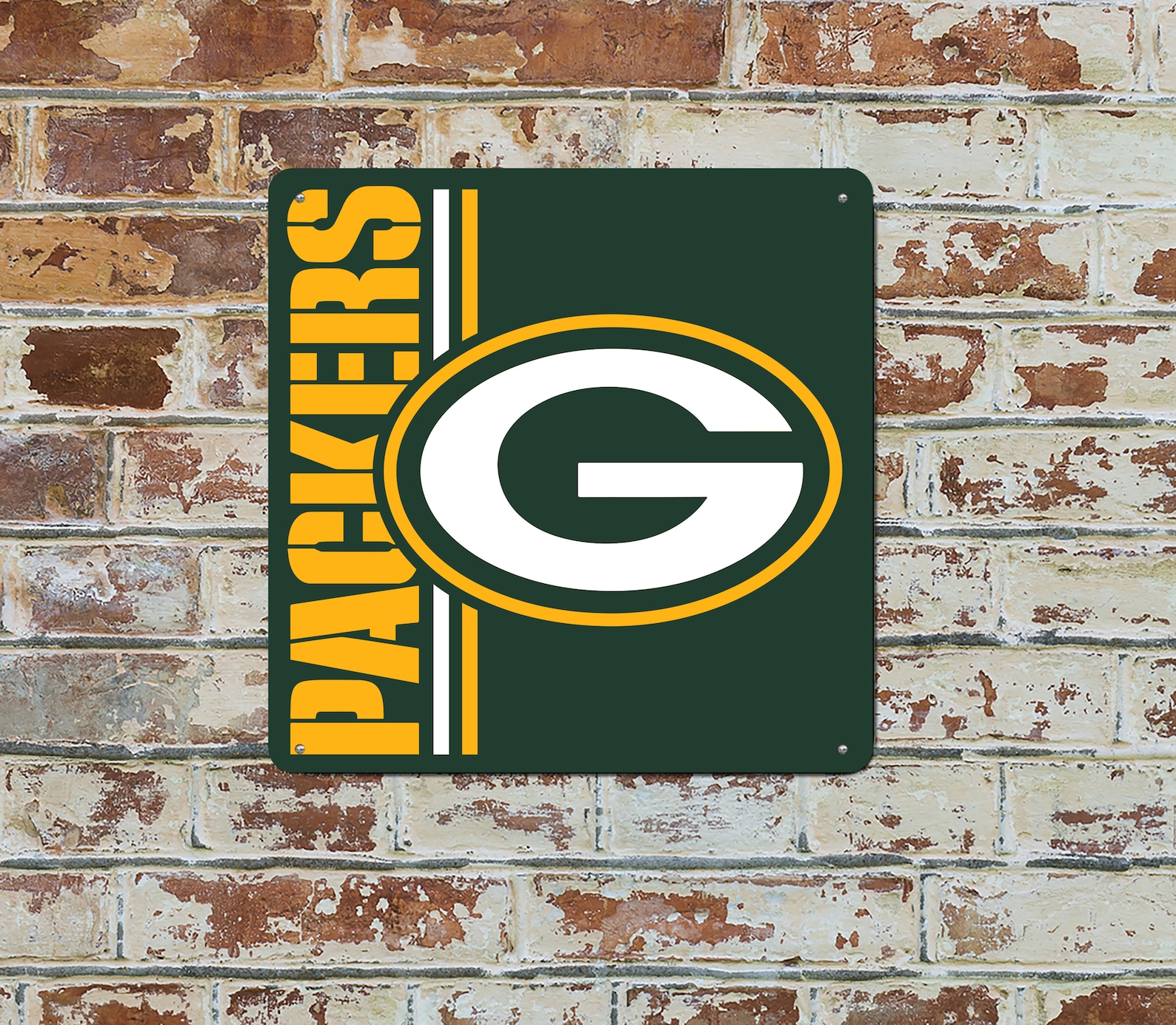 12 X 12 Aluminum Sign Green Bay Packers Bar Man - Etsy