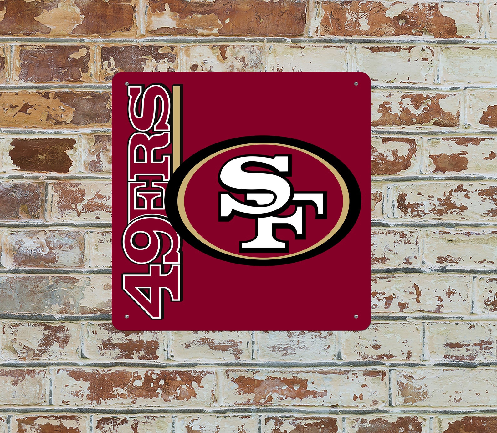 12" X 12" San Francisco 49ers Aluminum Sign - Bar, Man Cave, or She ...