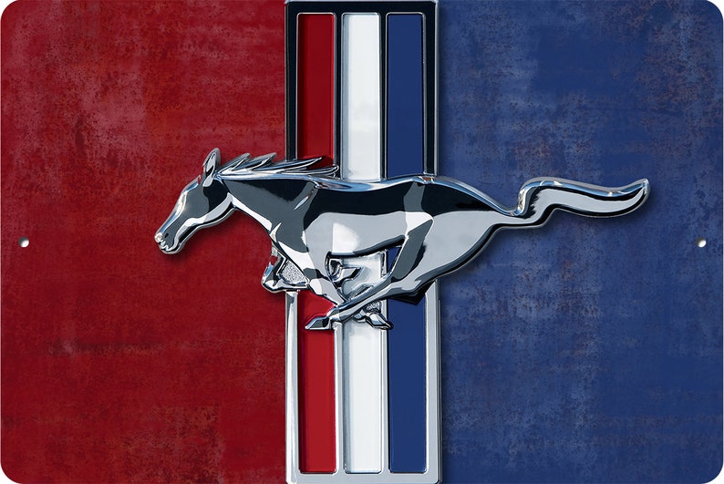 Vintage Metal Sign Reproduction Mustang Sign Man Cave She - Etsy