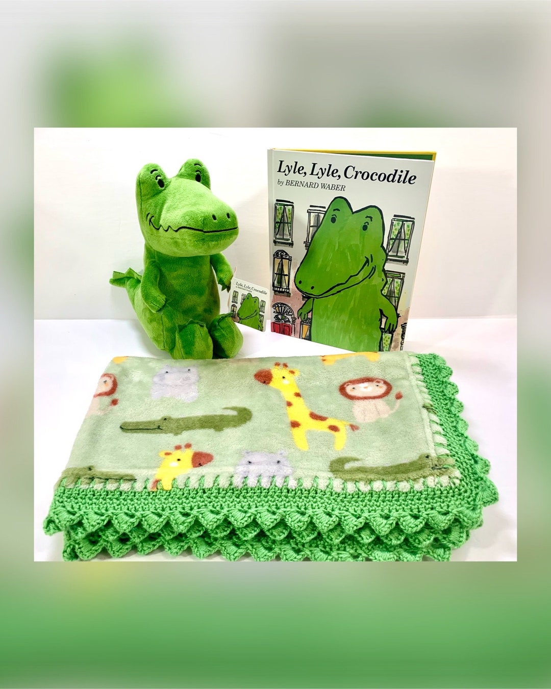 Lyle Lyle Crocodile Crochet Baby Blanket Gift Set - Etsy