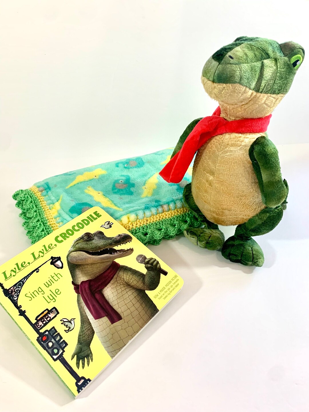 Lyle Lyle Crocodile Crochet Baby Blanket Gift Set - Etsy