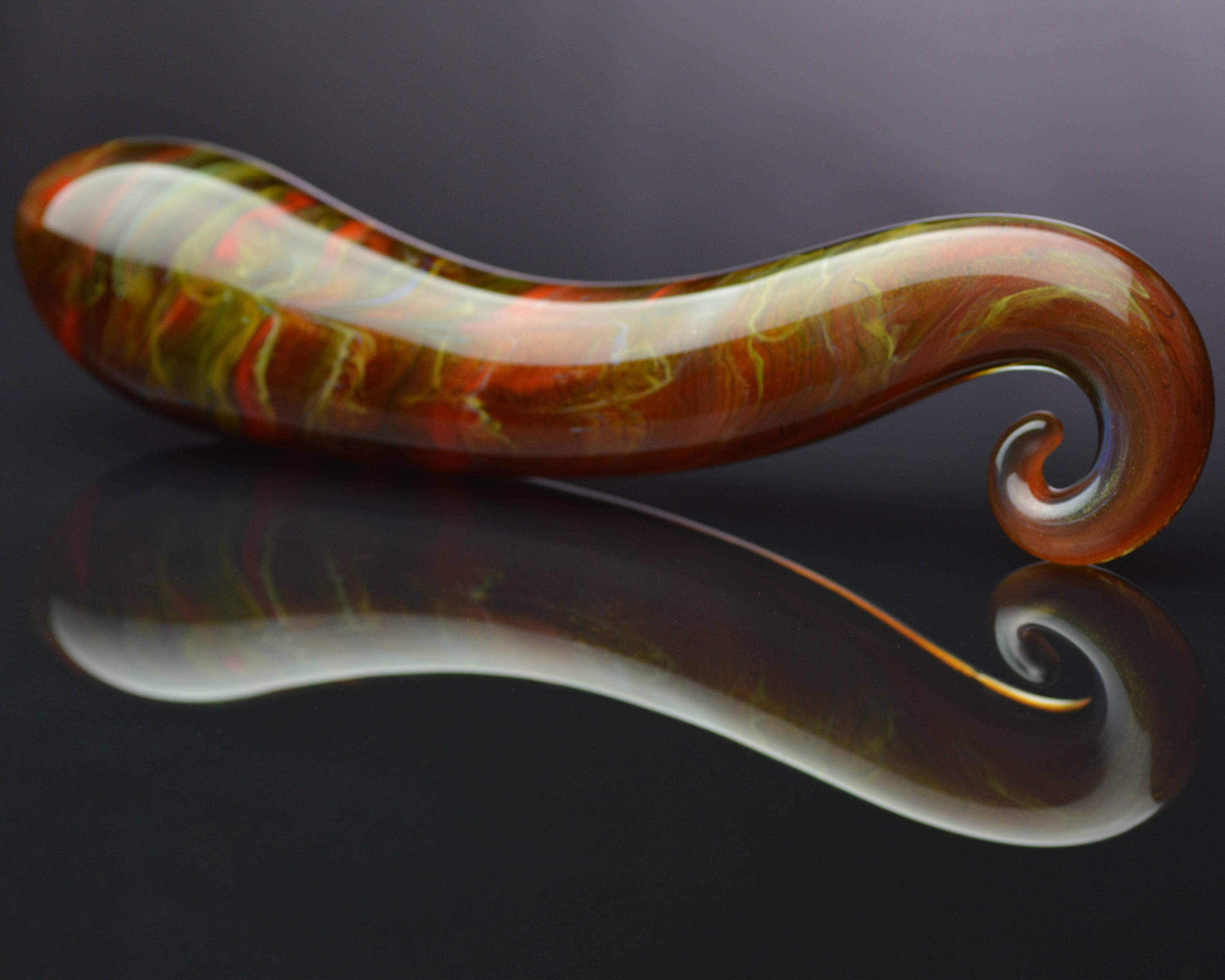 Glass Dildo Fire Red Flash Sale