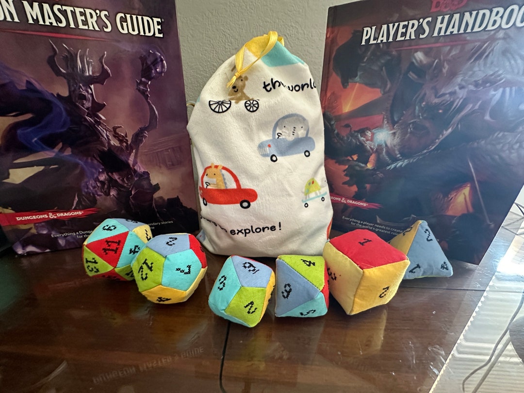 Baby's First D&D Full Dice Set. Toddler Dice / Baby Dice - Etsy