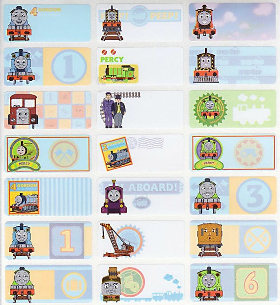 48/96 Thomas Personalised Name Label Stickers Medium - Etsy Hong Kong