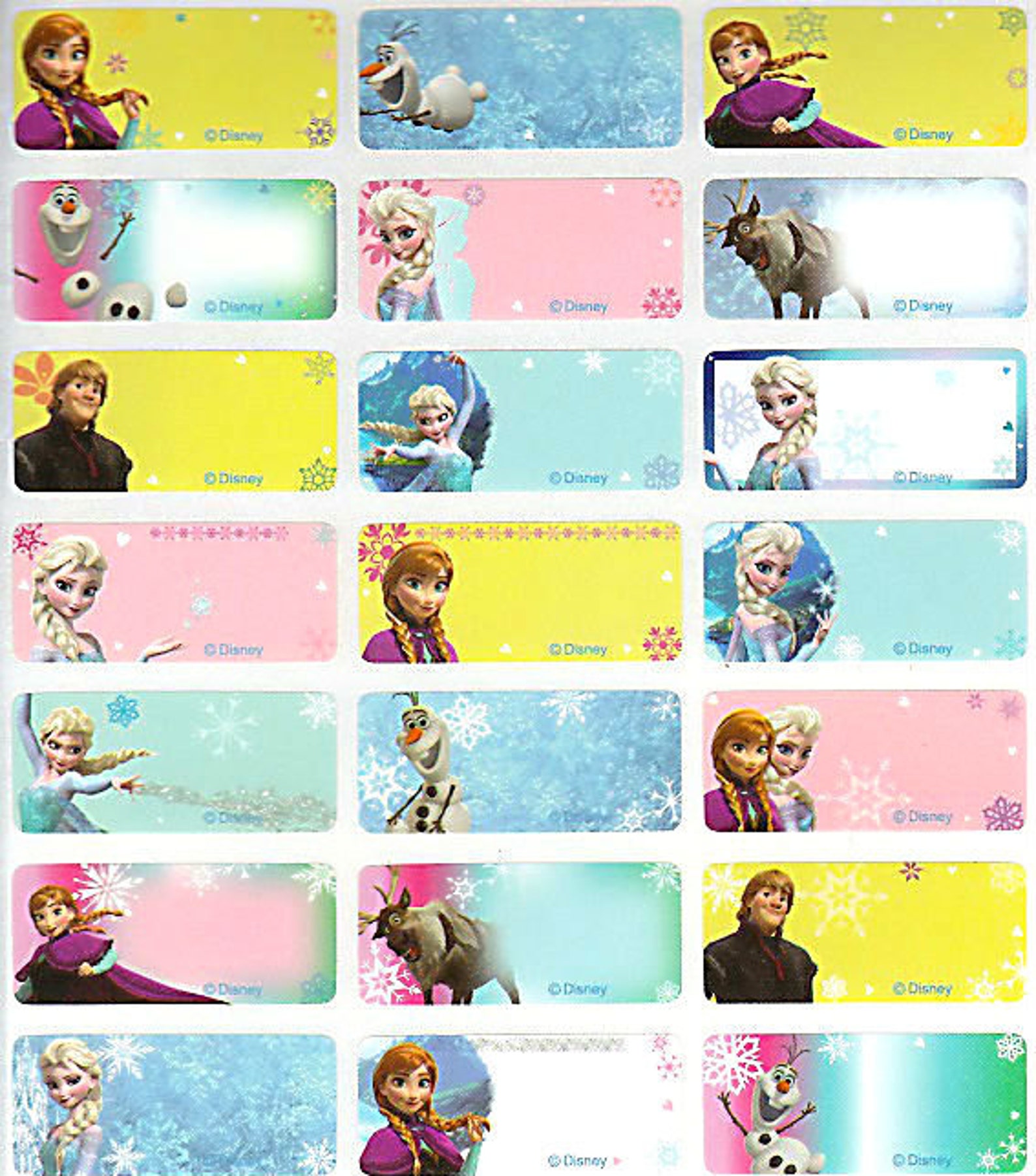 Character Label Party Pack (23 Designs to Choose From) Make That ...