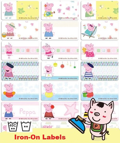Peppa Pig Name Tag - Etsy New Zealand