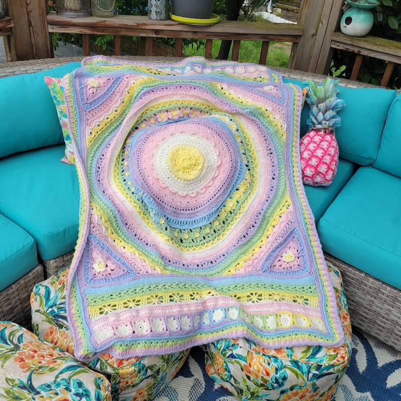 Mandala Afghan - Etsy