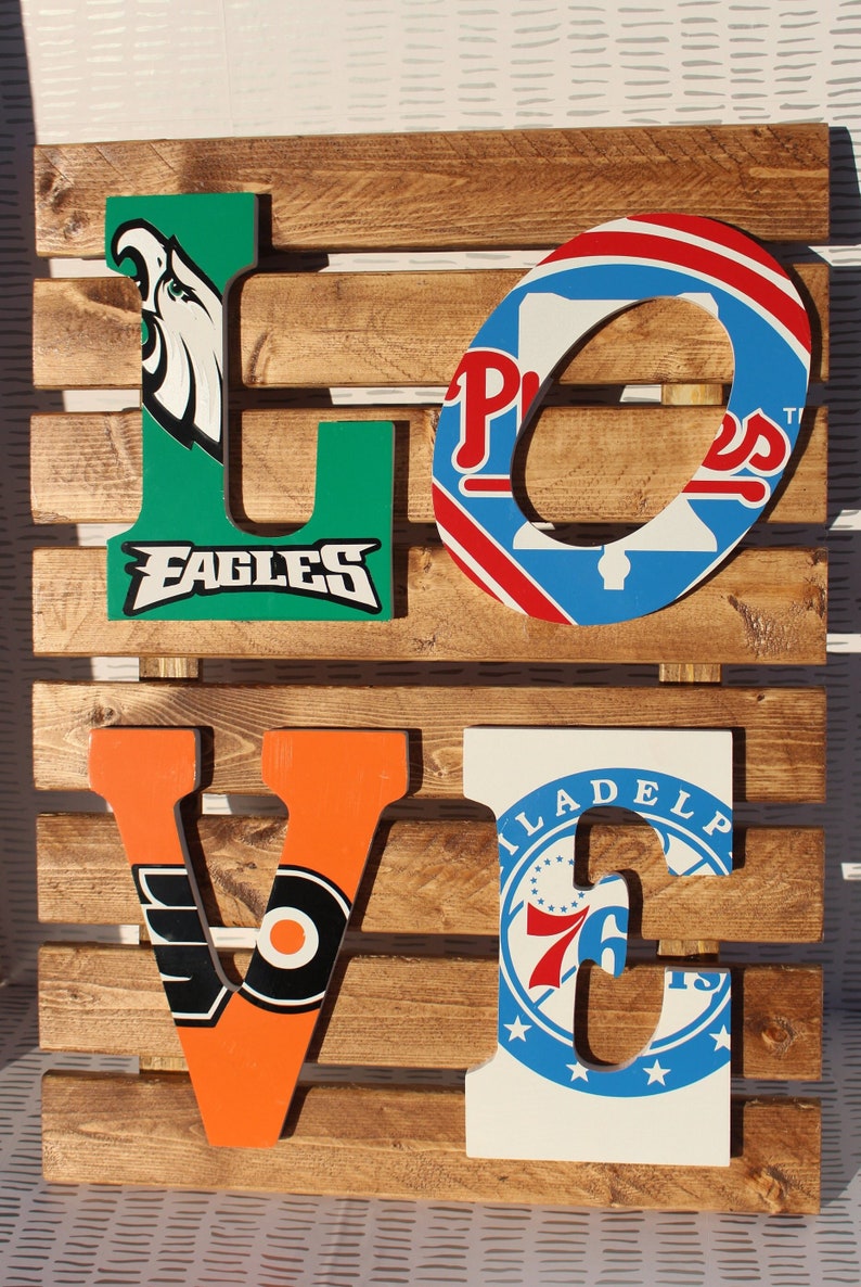 Philly Love Sign- Sports Edition - Etsy