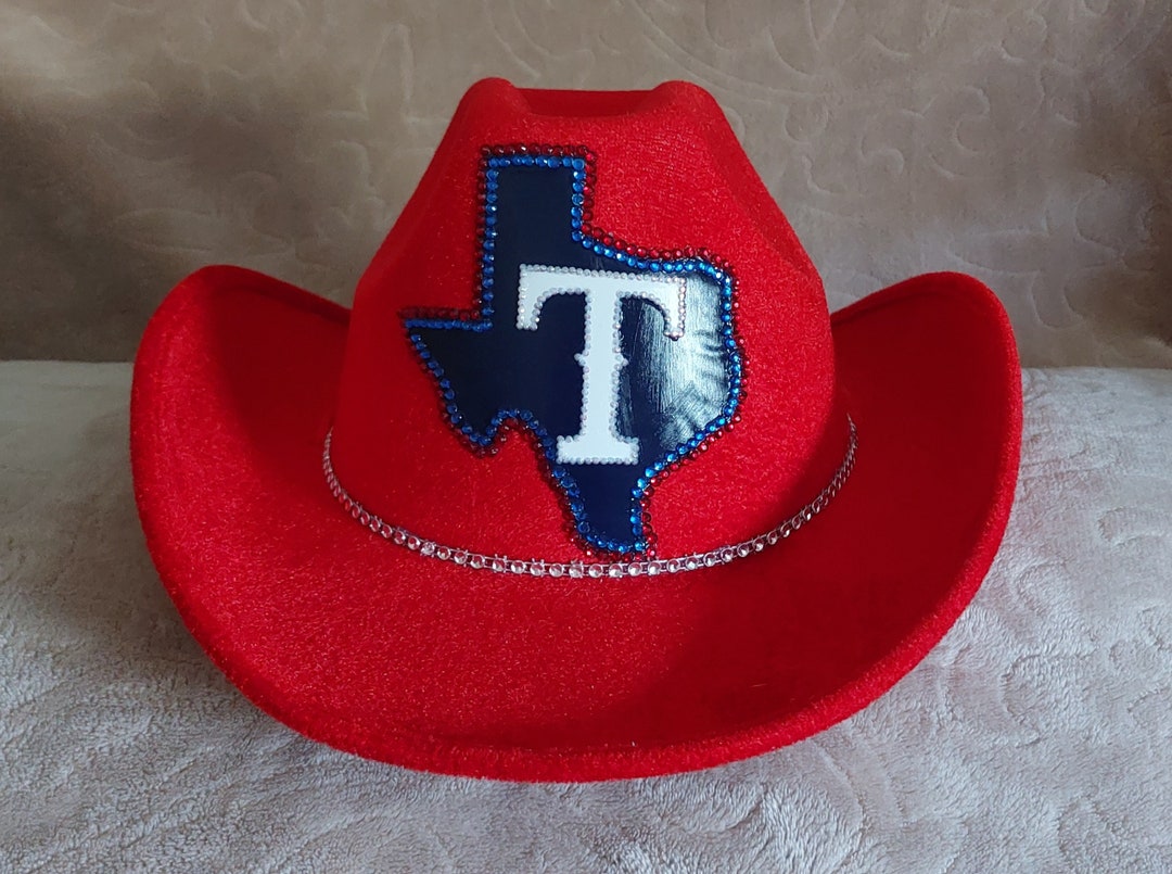 MLB-RANGER'S Sparkle and Bling Cowboy Hat - Etsy