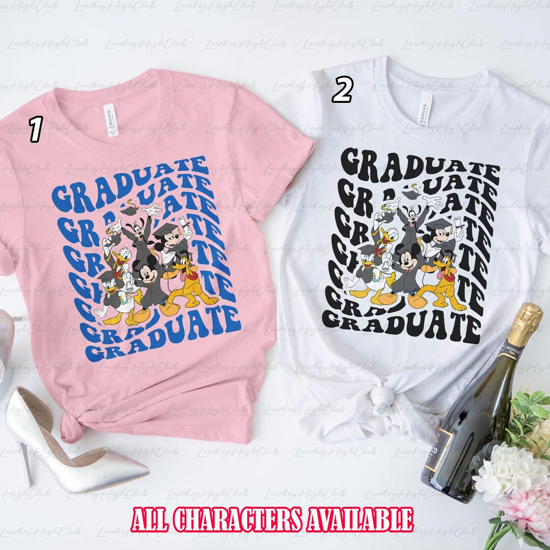 Congrats Graduation Mickey Friends Shirt, Mickey Minnie Graduated Shirt ...