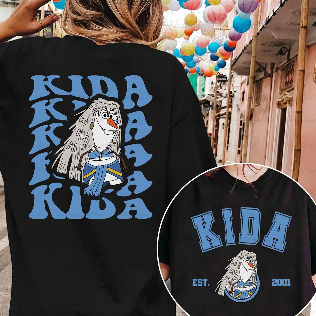 Disney Kida Princess Olaf 2 Sided Shirt, Frozen Olaf Cosplay Princess ...