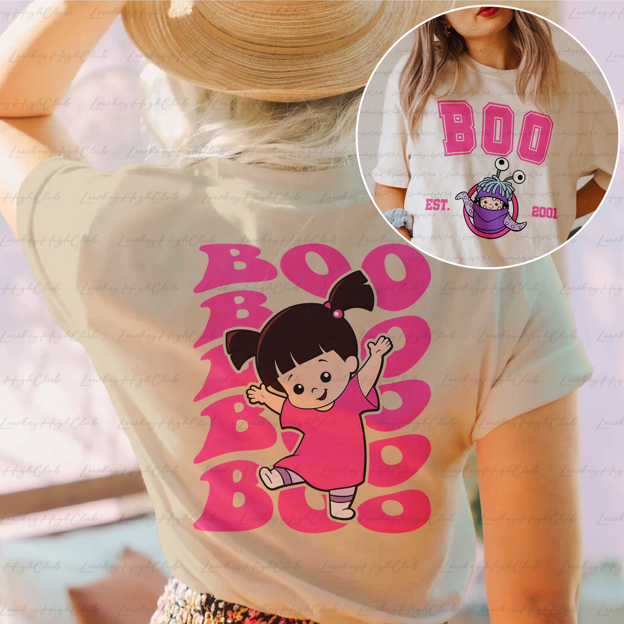 Disney Boo Monster Inc 2 Sided Sweatshirt, Monster University Disney ...