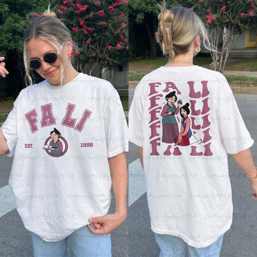 Fa Li Mulan's Mom 2 Sided Shirt, Mulan's Mother Fa Li Shirt, Warrior ...