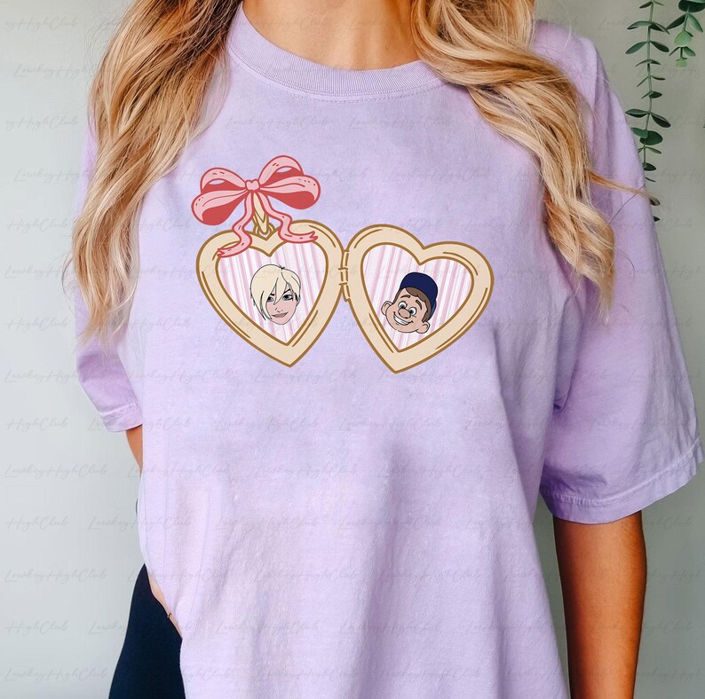 Pixars Fix-it Felix Jr and Calhoun Valentines Shirt, Disney Wreck It ...