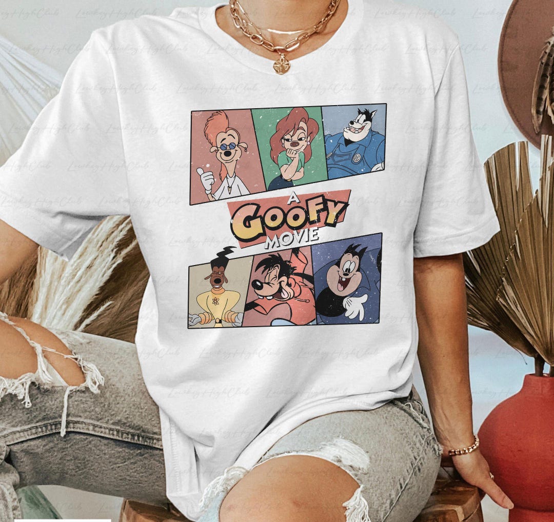 Vintage A Goofy Movie Characters Shirt, Disney Goofy Movie Birthday ...