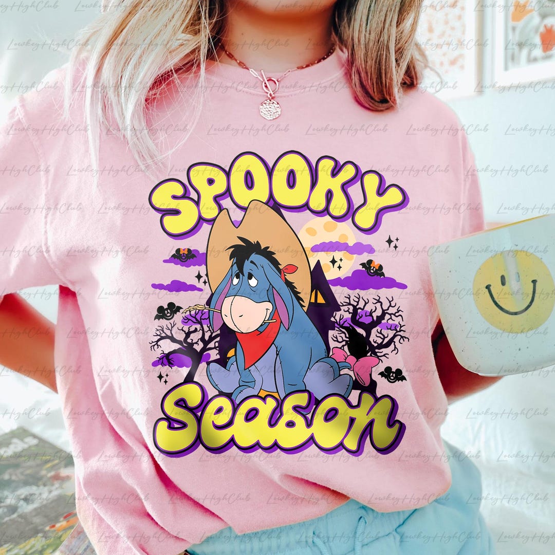 Disney Eeyore Spooky Season Shirt, Cowboy Eeyore Halloween Shirt ...