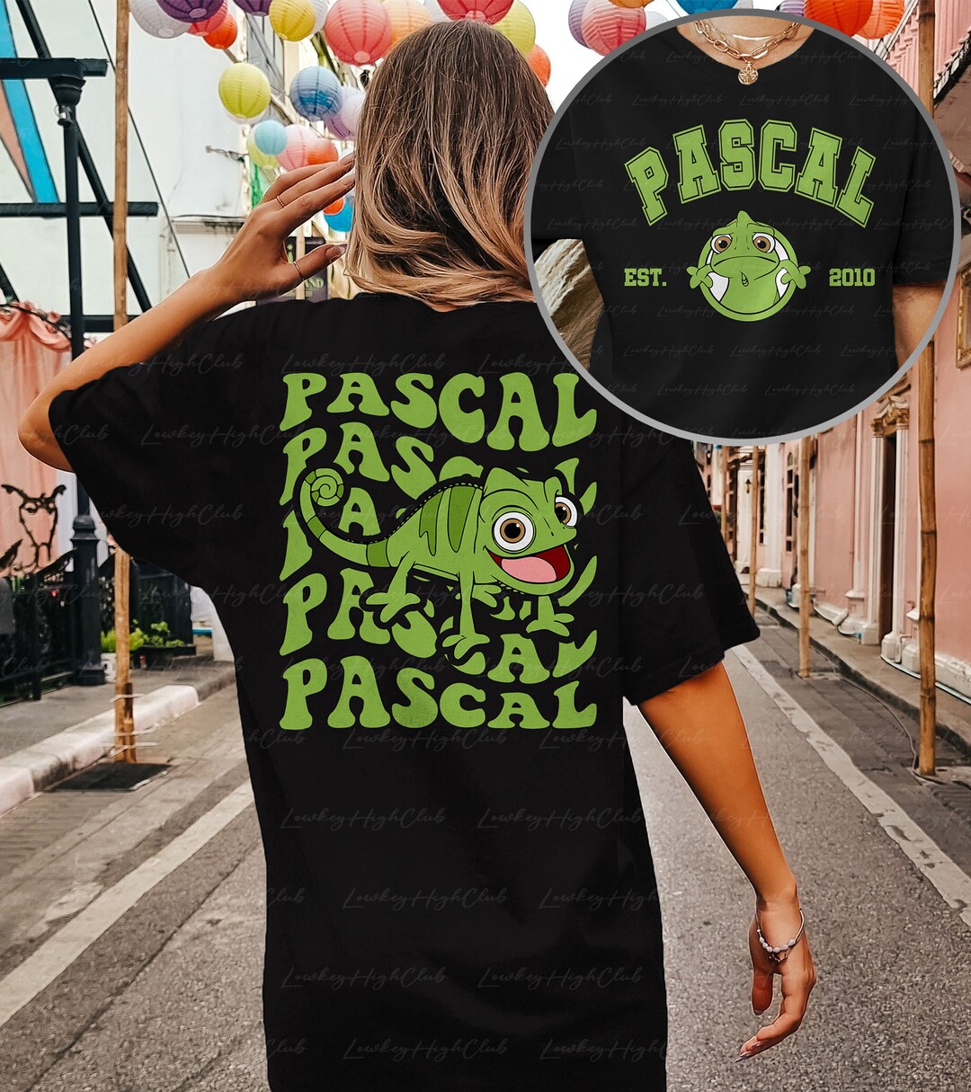 Disney Pascal Tangled 2 Sided Sweatshirt, Pascal Rapunzel Shirt, Disney ...