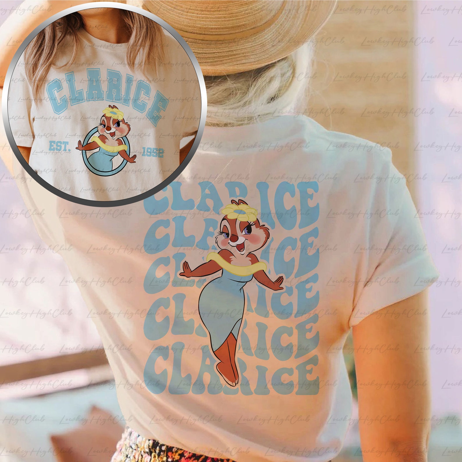 Clarice Disney 2 Sided Sweatshirt, Chip and Dale Clarice Shirt, Double ...