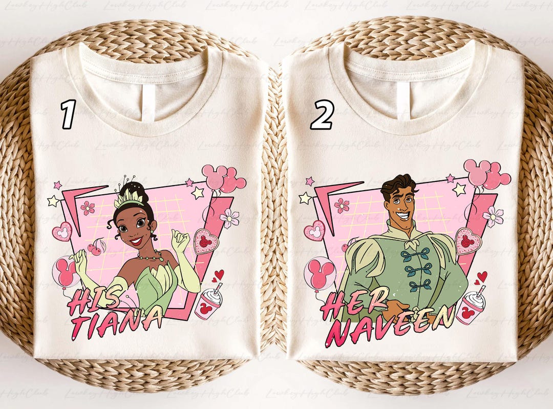 His Tiana And Her Naveen Shirt, Frog Prince And Princess Shirt ...