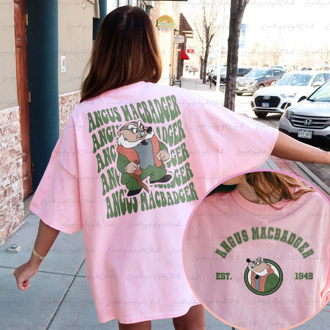 Disney Angus Macbadger 2 Sided Shirt, Adventure of Ichabod & Mr.toad ...