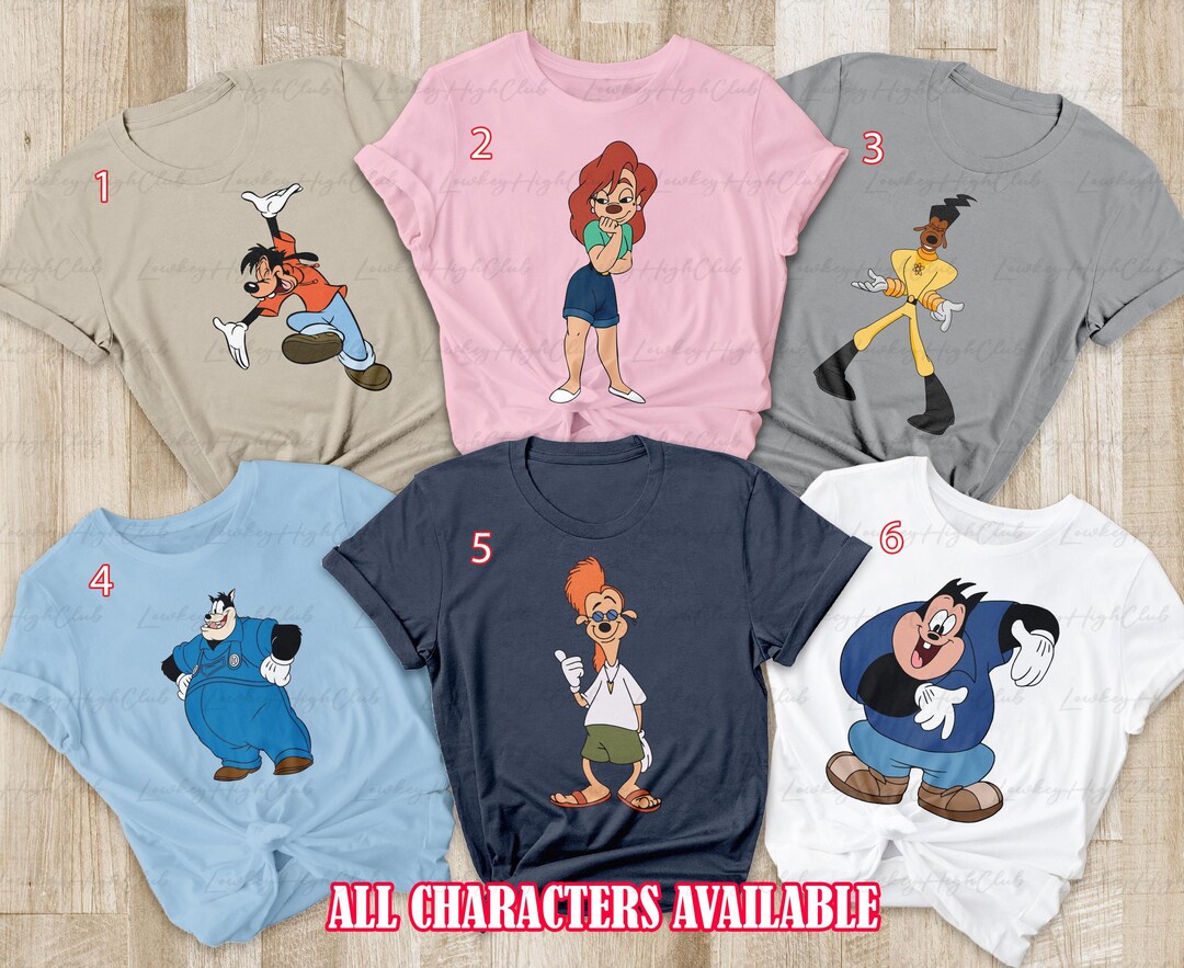 A Goofy Movie Characters Shirt, Disney Goofy Movie Cosplay Shirt, Max ...