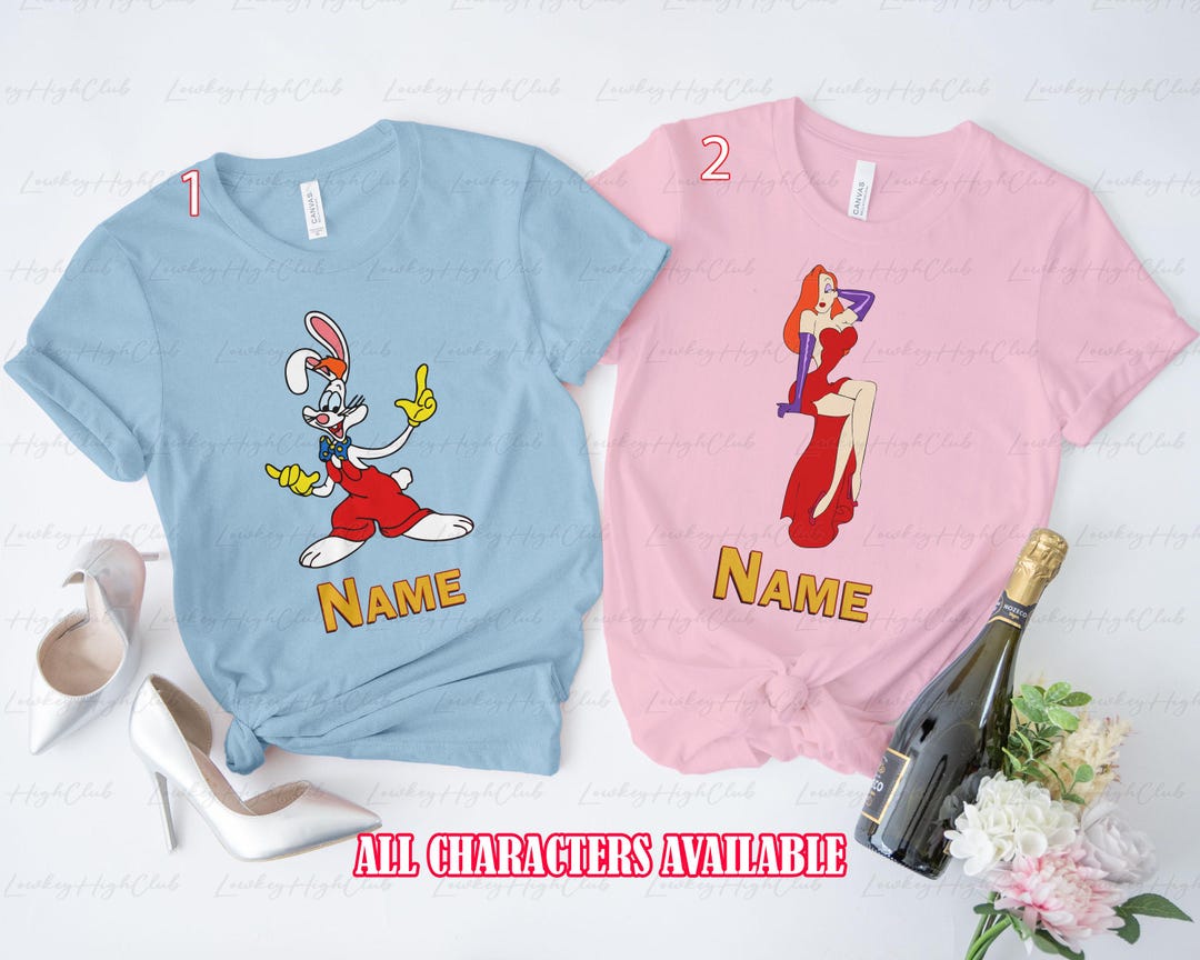 Roger Rabbit Disney Custom Shirt, Who Framed Roger Rabbit Shirt, Roger ...