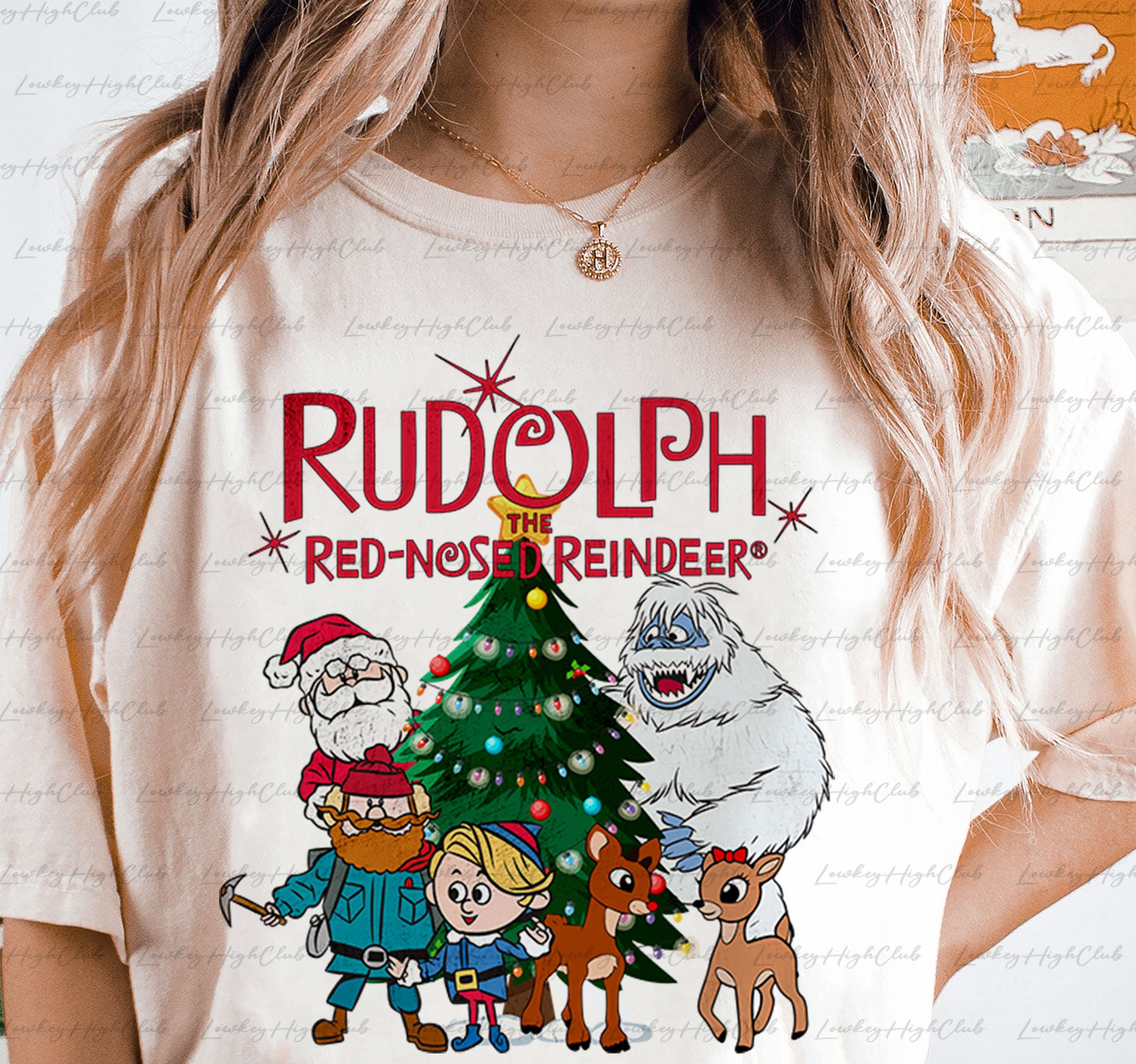 Vintage Rudolph the Red Nosed Reindeer Shirt, Santa Rudolph Christmas ...
