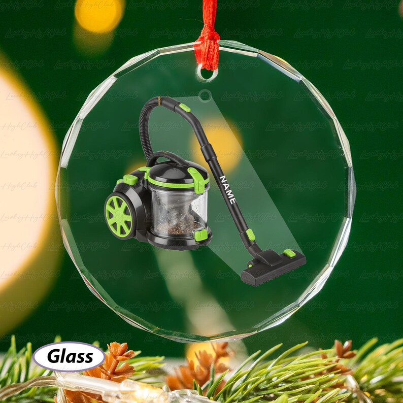 Custom Bagless Canister Vacuum Cleaner Ornament, Vacuum Cleaner Xmas ...