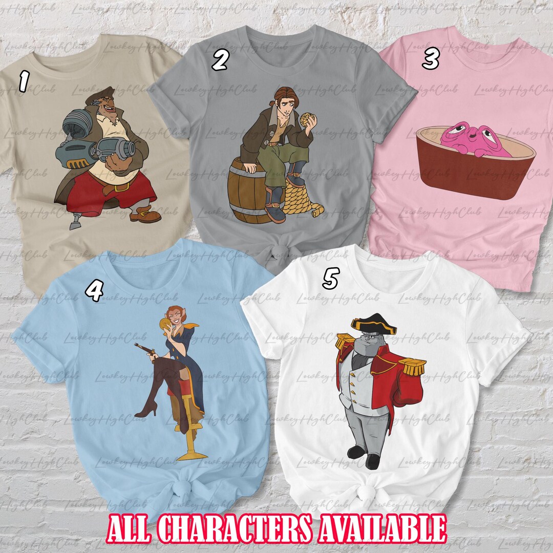 Disney Treasure Planet Characters Shirt, Jim Hawkins Morph Shirt ...
