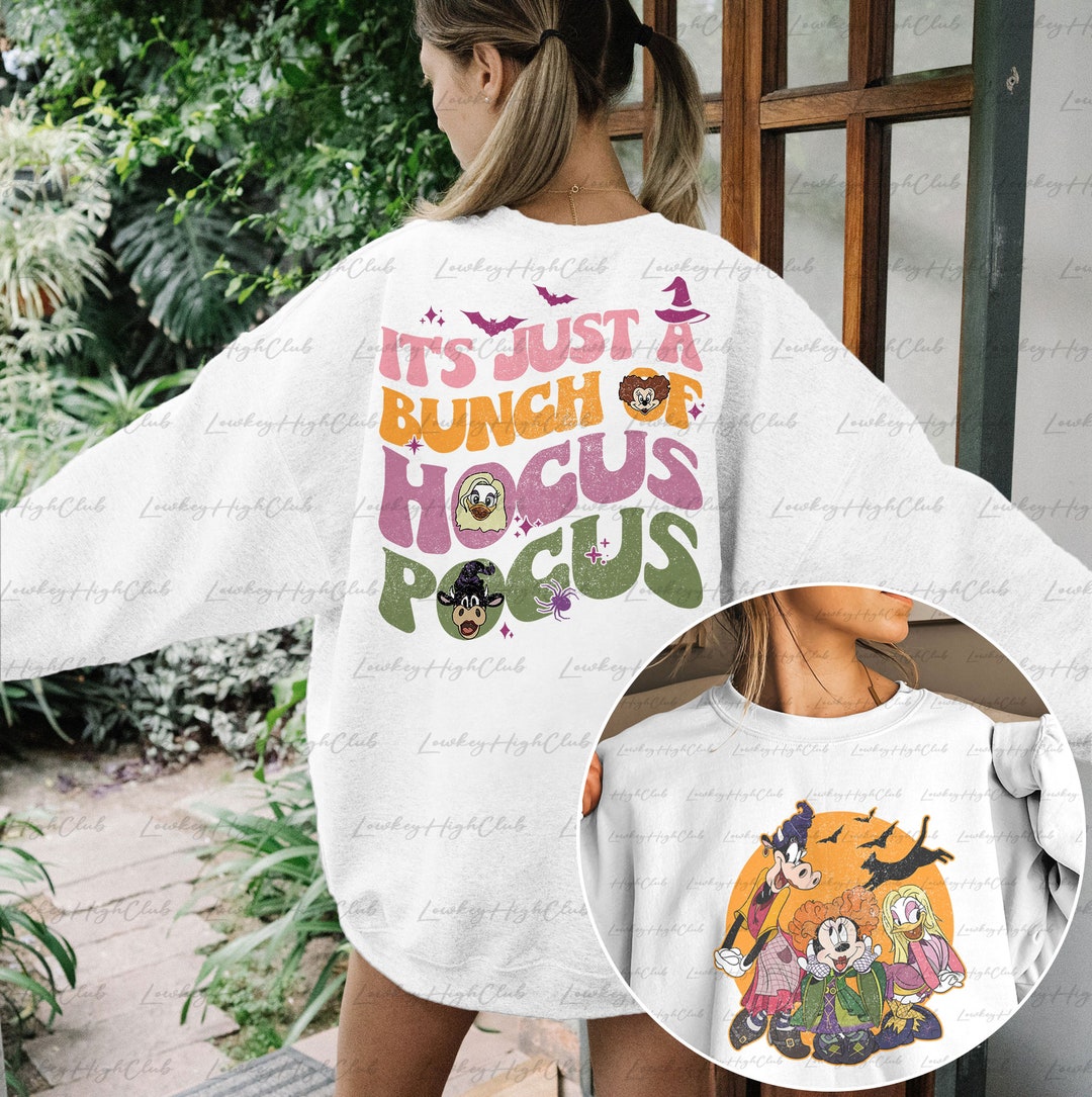 Hocus Pocus Minnie Daisy Clarabelle 2 Sided Sweatshirt, Sanderson ...