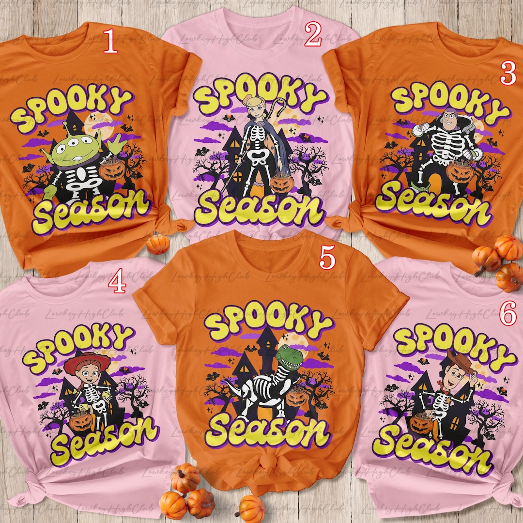 Skeleton Toy Story Team Scary Shirt, Spooky Buzz Friends Shirt, Cowboy ...