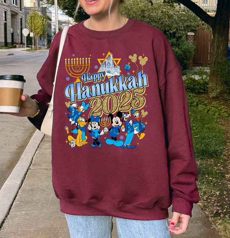 Disney Mickey & Friends Happy Hanukkah Shirt, WDW Celebrating Hanukkah ...