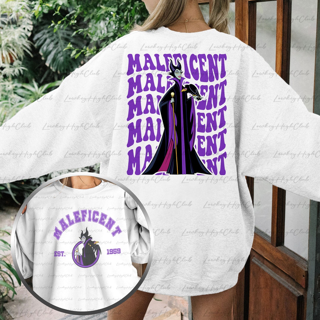 Disney Villains Maleficent 2 Sided Sweatshirt, Sleeping Beauty Maleficent Shirt, Maleficent ...