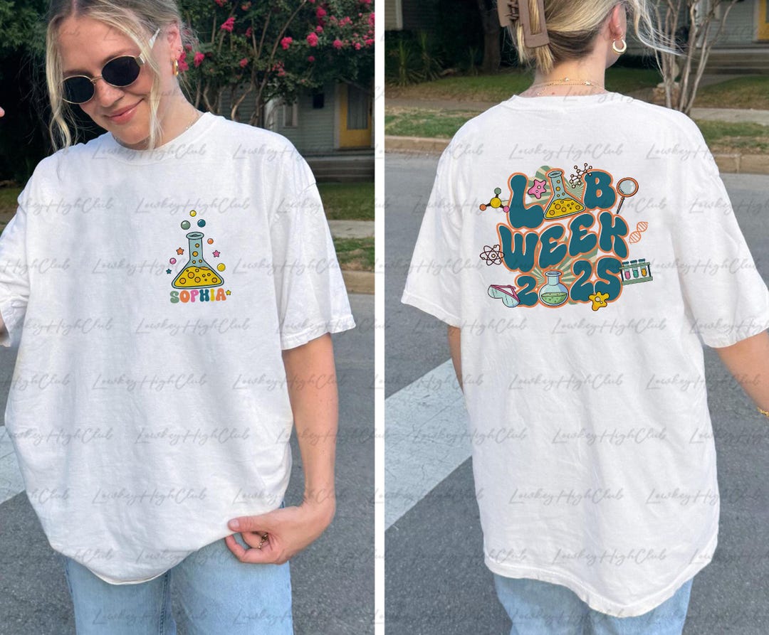 Personalized Lab Week 2 Sided Shirt, Lab Week Group Team Shirt, MLT ...