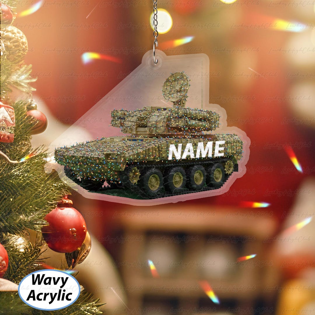 Personalized Air Defense Systems Ornament, Custom Military Tank ...