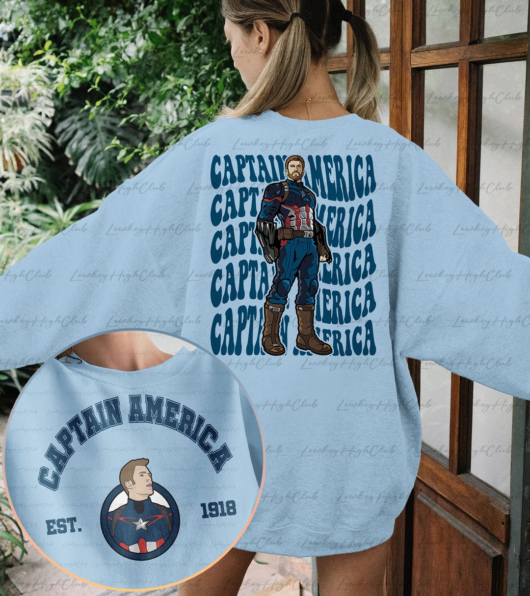 Captain America Rogers 2 Sided Sweatshirt, Captain America, First ...
