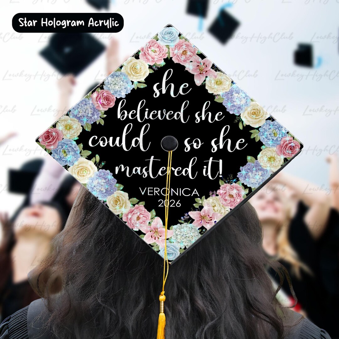 Personalized Mastered It Graduation Cap Topper, Class of 2026 Cap Decor ...
