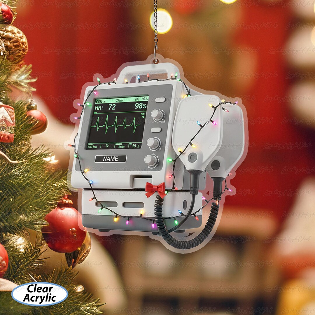 Custom Defibrillator Ornament With Name, Medical Ornament for Emt or Er ...