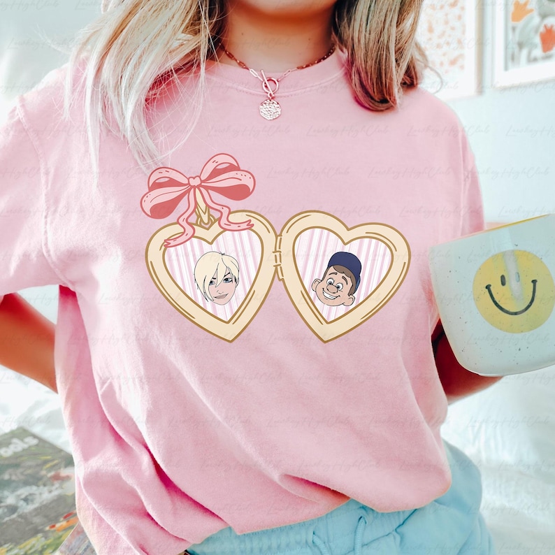 Pixars Fix-it Felix Jr and Calhoun Valentines Shirt, Disney Wreck It ...