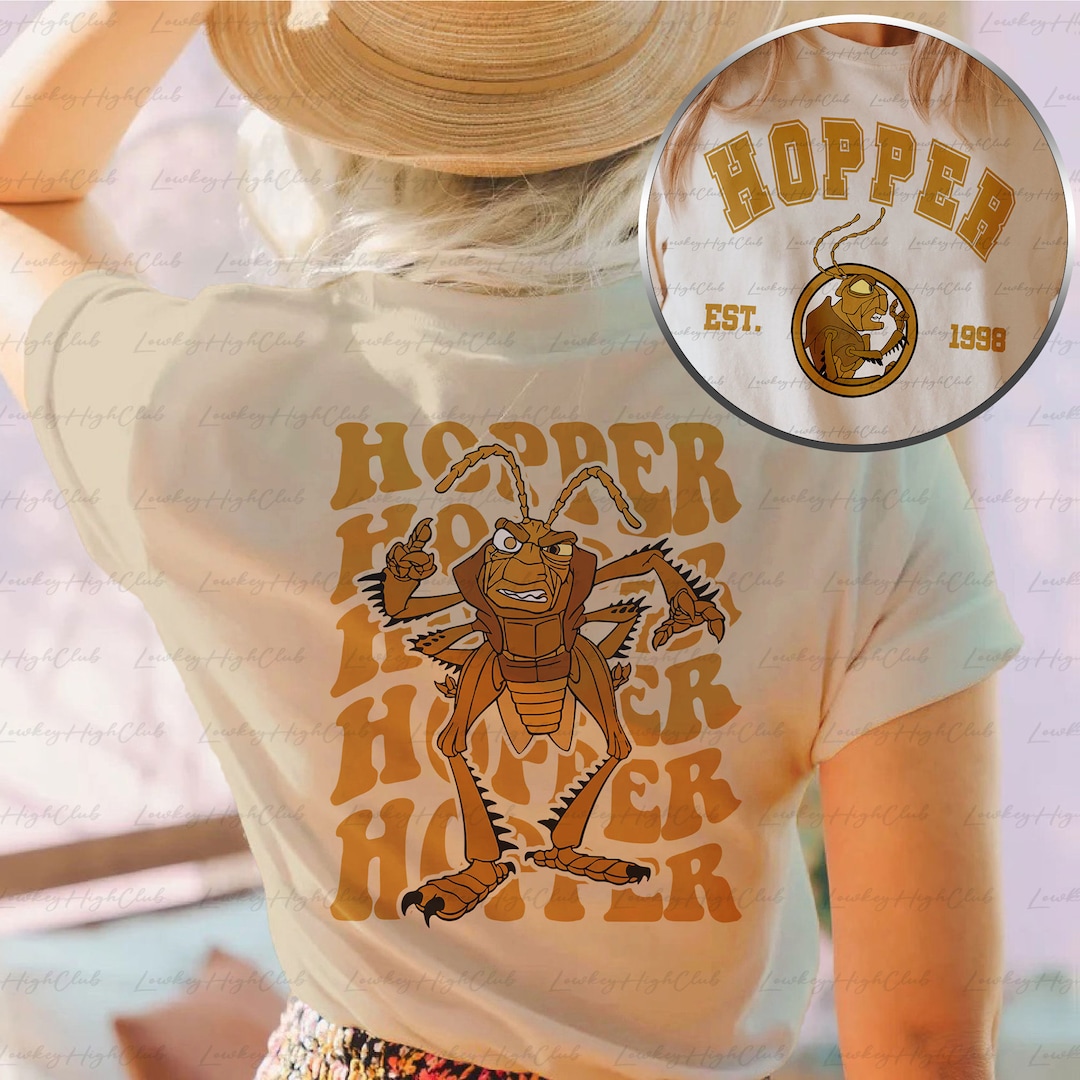 Hopper Bug's Life 2 Sided Shirt, Hopper Disney Shirt, Disney Villains ...