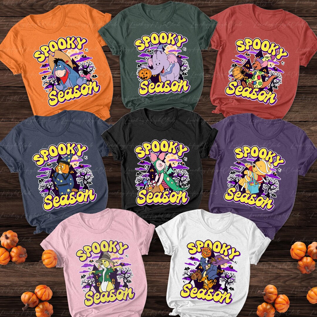 Disney Spooky Season Winnie Pooh Shirt, Winnie the Pooh Halloween ...