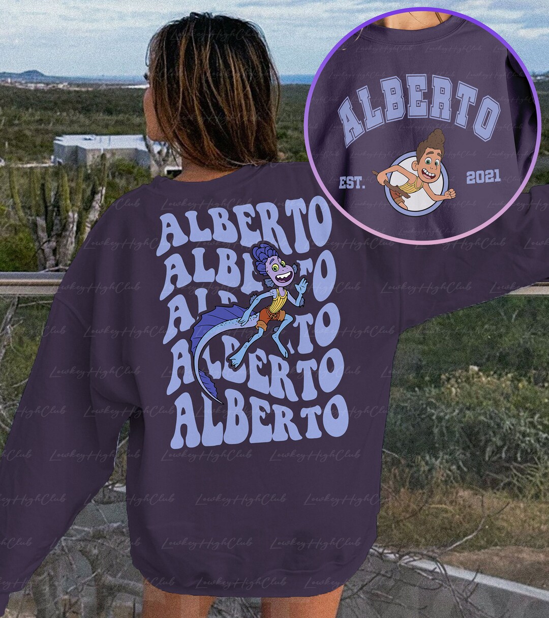 Disney Alberto Luca 2 Sided Sweatshirt, Luca Alberto Shirt, Disney Sea ...