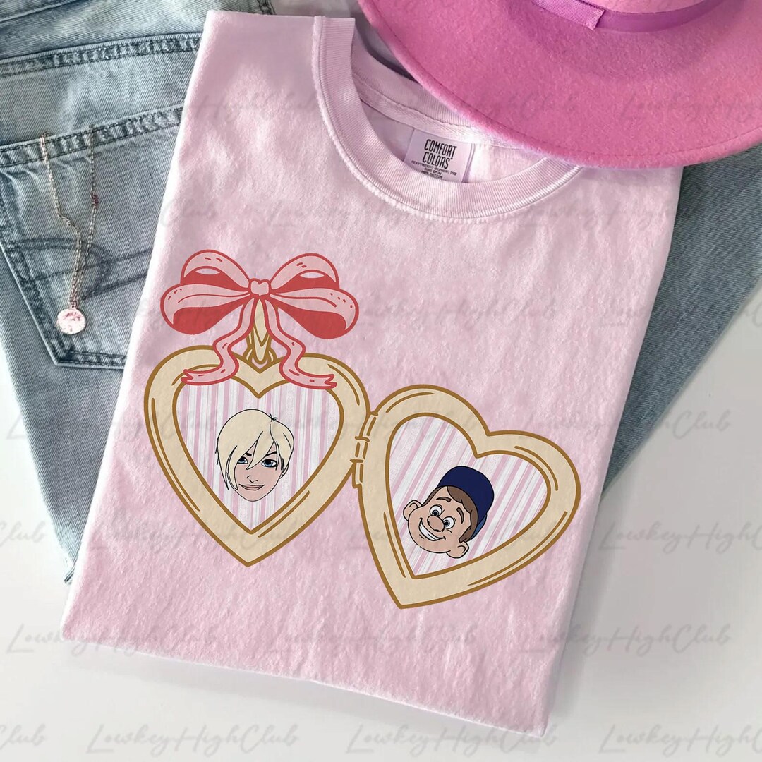 Pixars Fix-it Felix Jr and Calhoun Valentines Shirt, Disney Wreck It ...