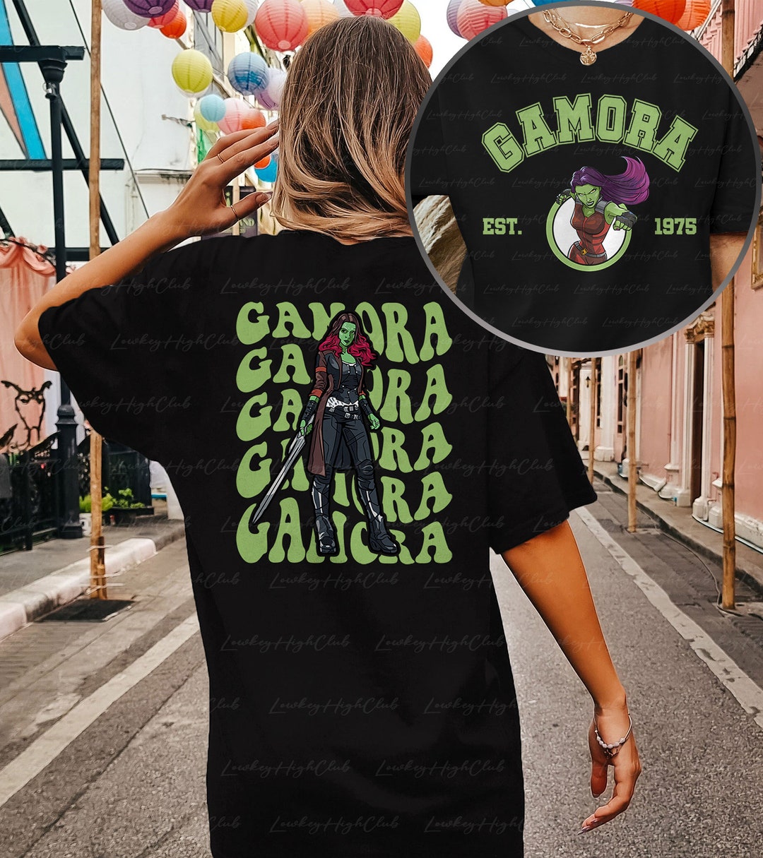 Gamora Guardians of the Galaxy 2 Sided Shirt, Marvel Gamora Shirt ...