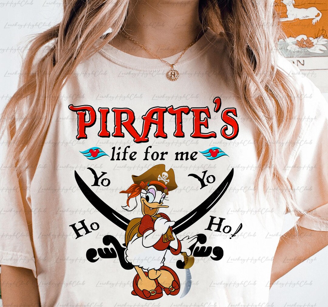 Daisy Pirate's Life for Me Shirt, Spooky Daisy Caribbean Shirt, Mickey ...